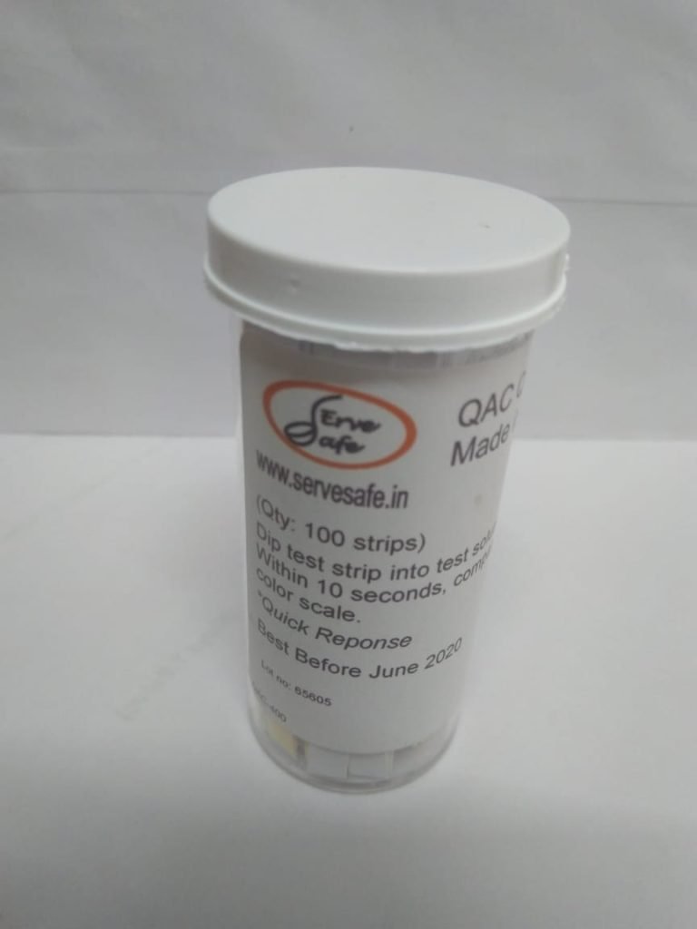 Quaternary Ammonium Compounds ( QAC) QR test Strips for Sanitizers